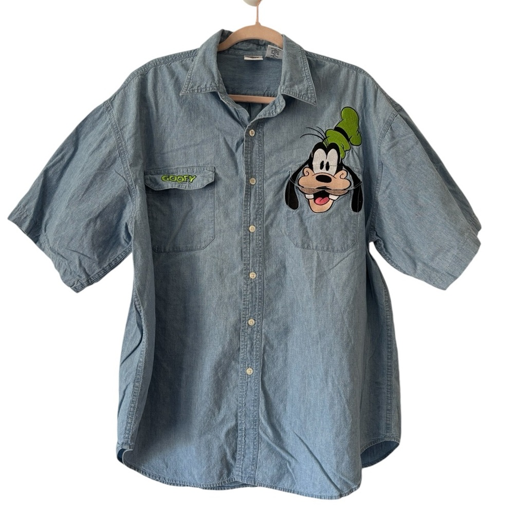 Vintage Disney Catalog Goofy Embroidered Button Down … - Gem